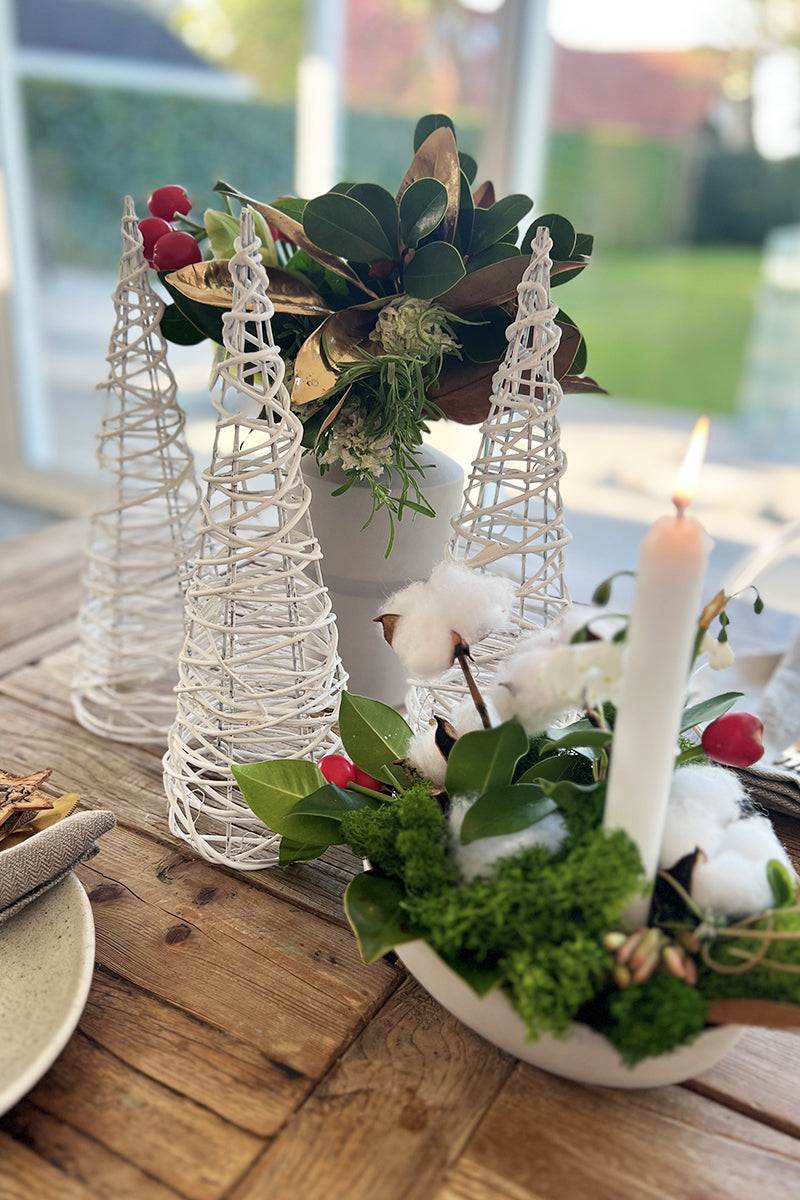 Rattan Christmas Cone – Griff Trading